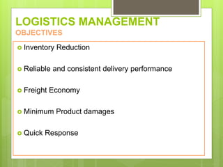 Logistics management | PPT