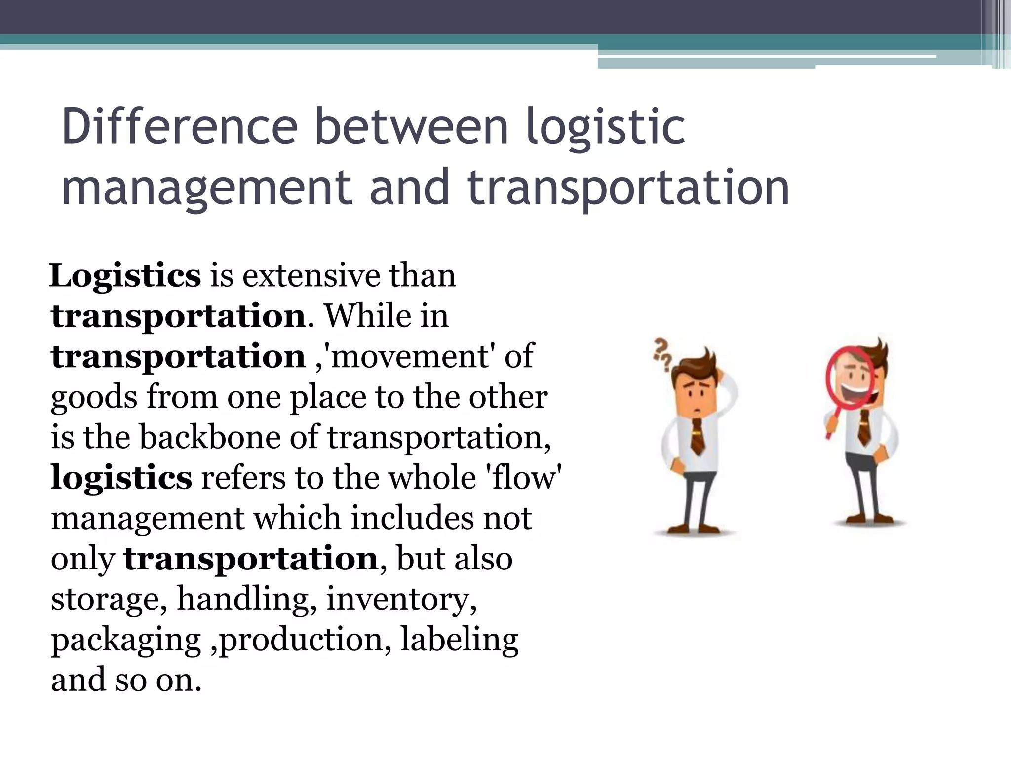 Logistics Managment and its types. | PPTX