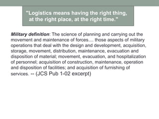LOGISTICS.pptxkkokkjnnnkkkkkkkkkkkoooooppp | PPT