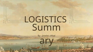 LOGISTICS INTRO CURRENT IMPOVEMENT .pptx