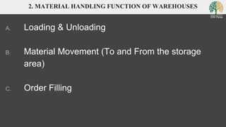 Logistics lecture-11-warehousing-2 | PPT