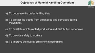 Logistics lecture-14 material handling | PPT