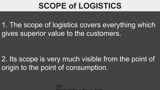 Logistics lecture-1 introduction to logistics-1 | PPTX