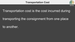 Logistics lecture-7 transportation-cost | PPTX