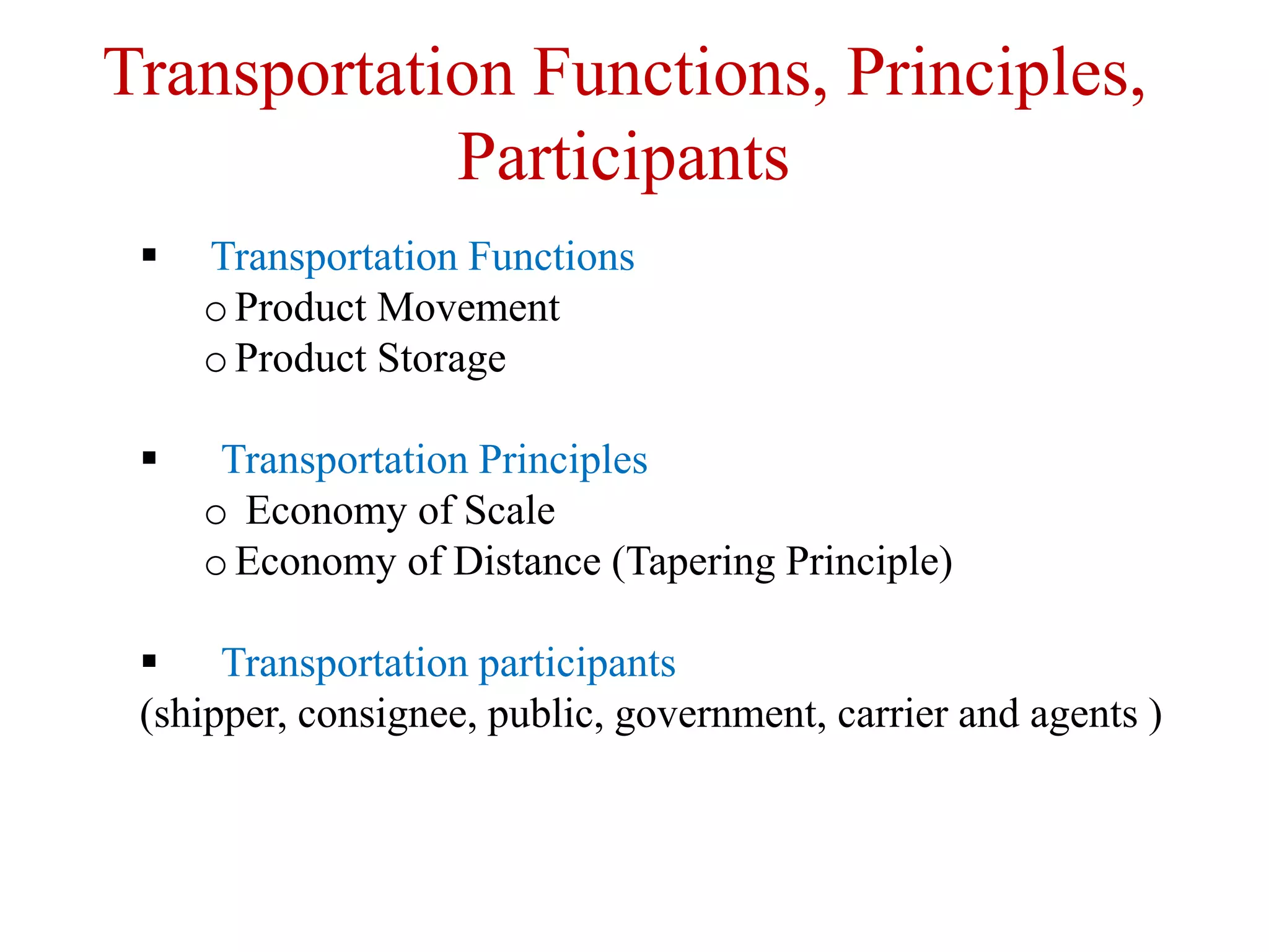 Transportation | PPTX