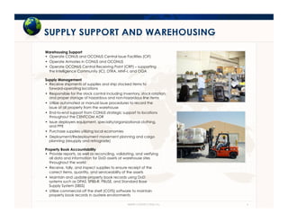 Logistics 2020 Core Capabilities Brief | PDF