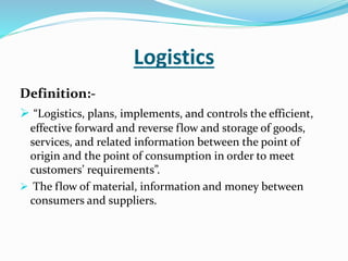Logistics management | PPT