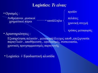 Logistics | PPT