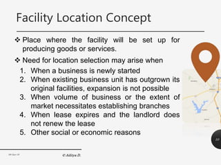 Logistics and Facility Location | PPTX