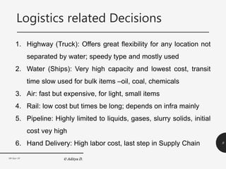 Logistics and Facility Location | PPTX