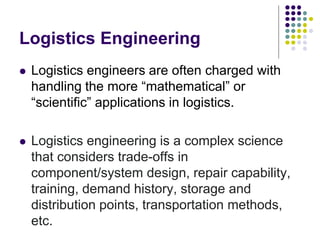 Logistics and Supply Chain Management note | PDF