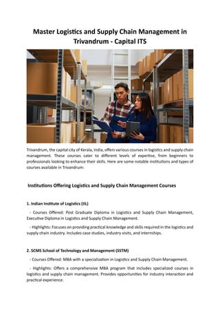 Unlocking Opportunities: Logistics and Supply Chain Management Courses ...