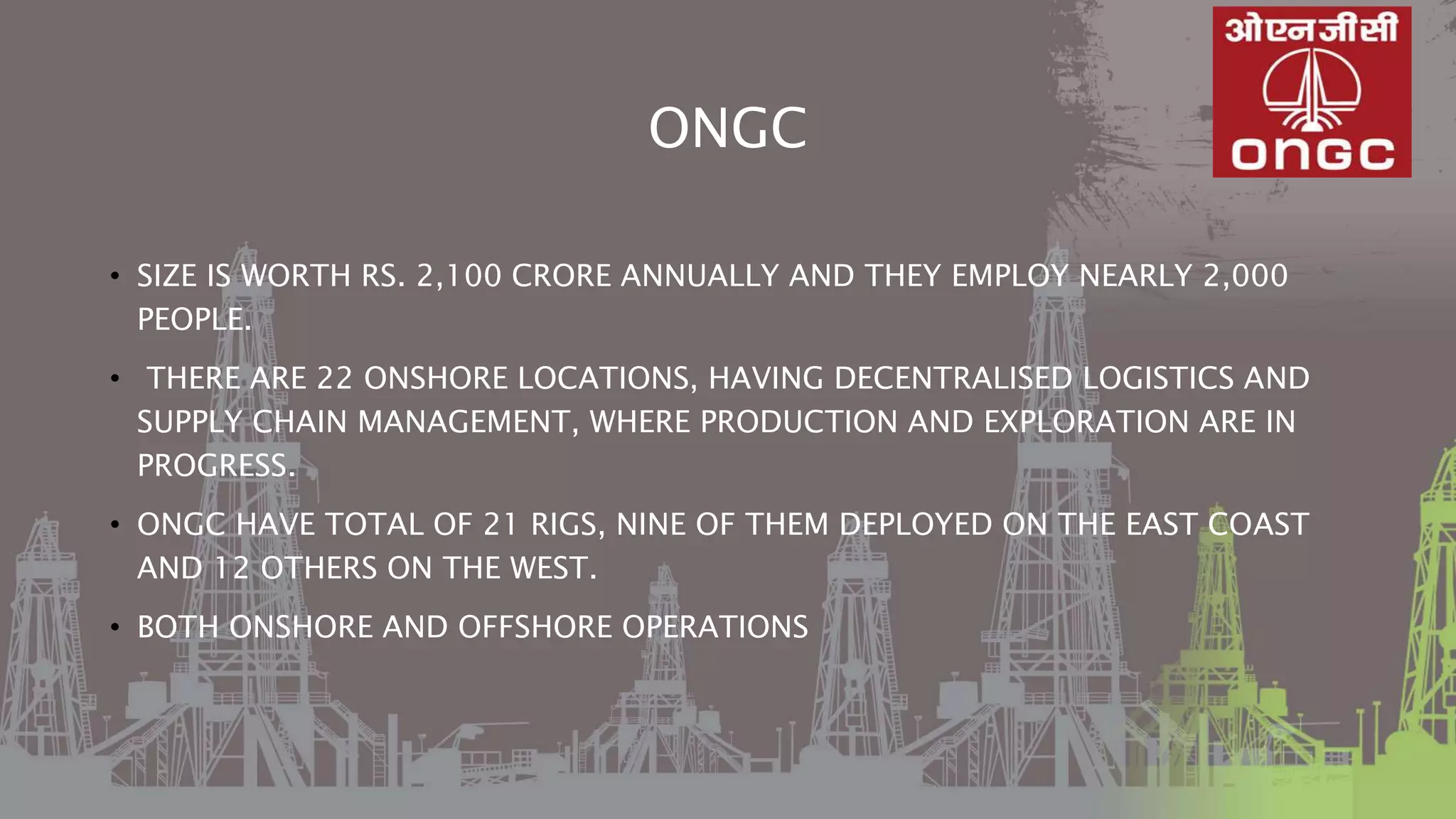 Logistics and supply chain of IOC & ONGC | PPTX
