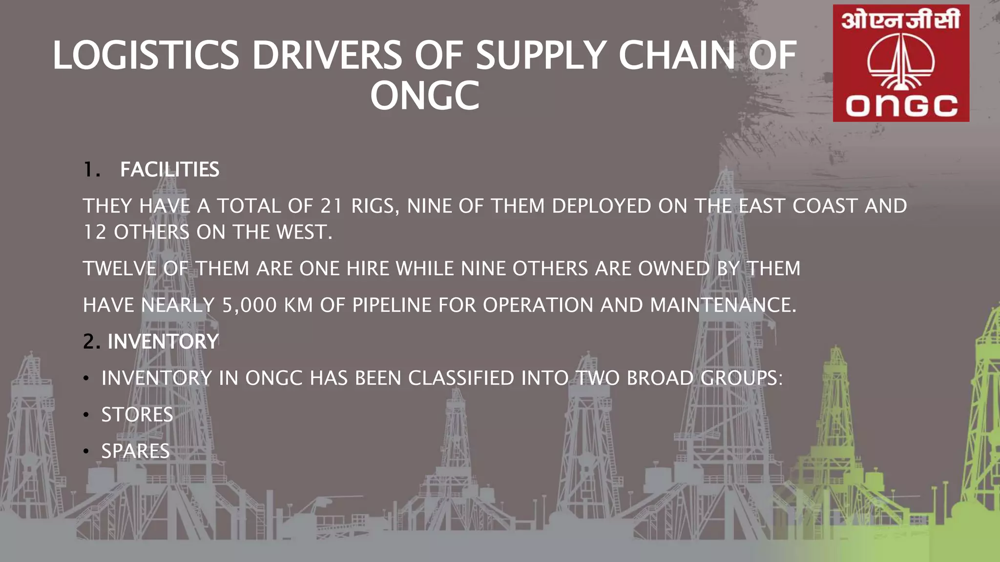 Logistics and supply chain of IOC & ONGC | PPTX