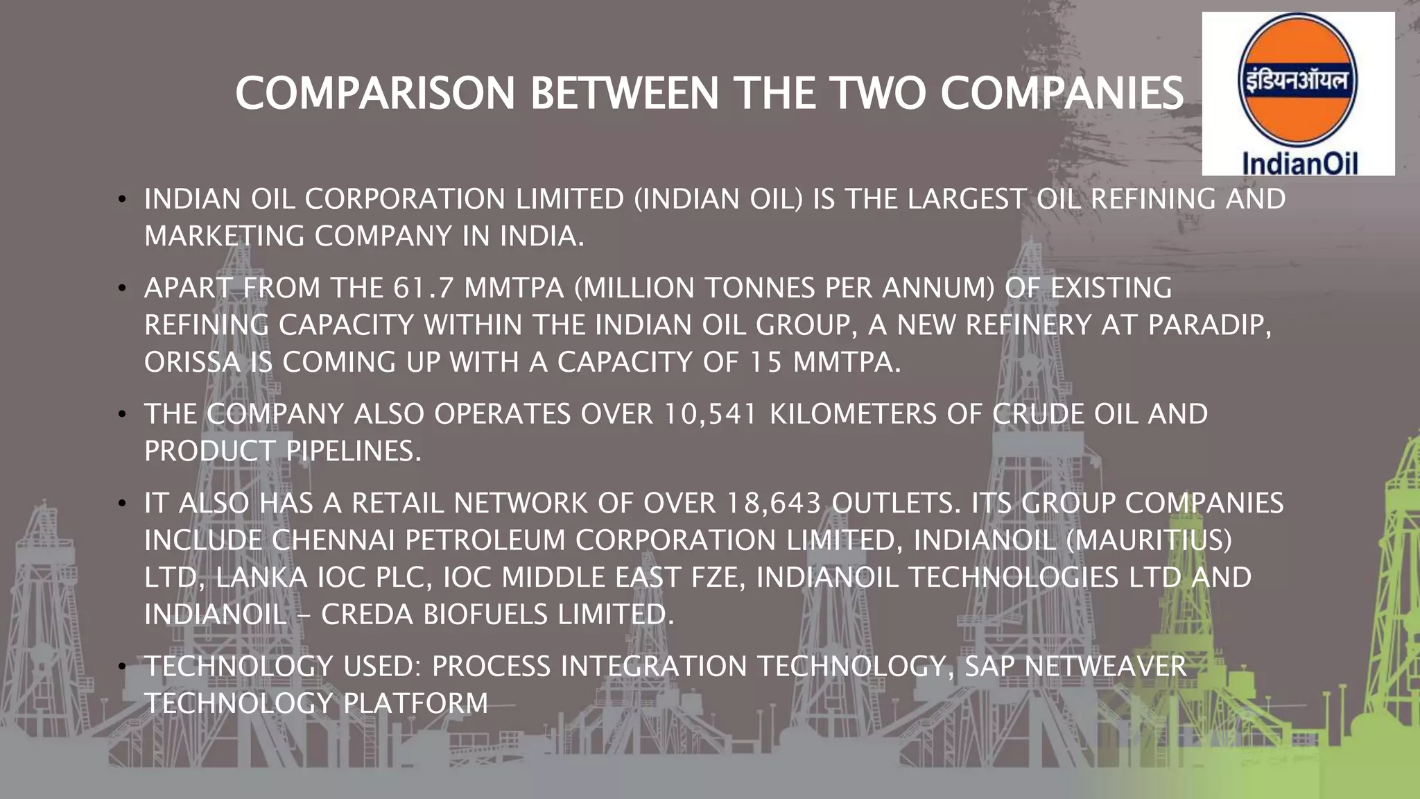 Logistics and supply chain of IOC & ONGC | PPTX