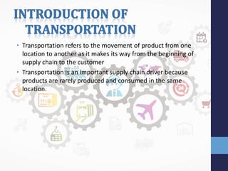 Presentation on Logistics and transportation Management, Objectives ...