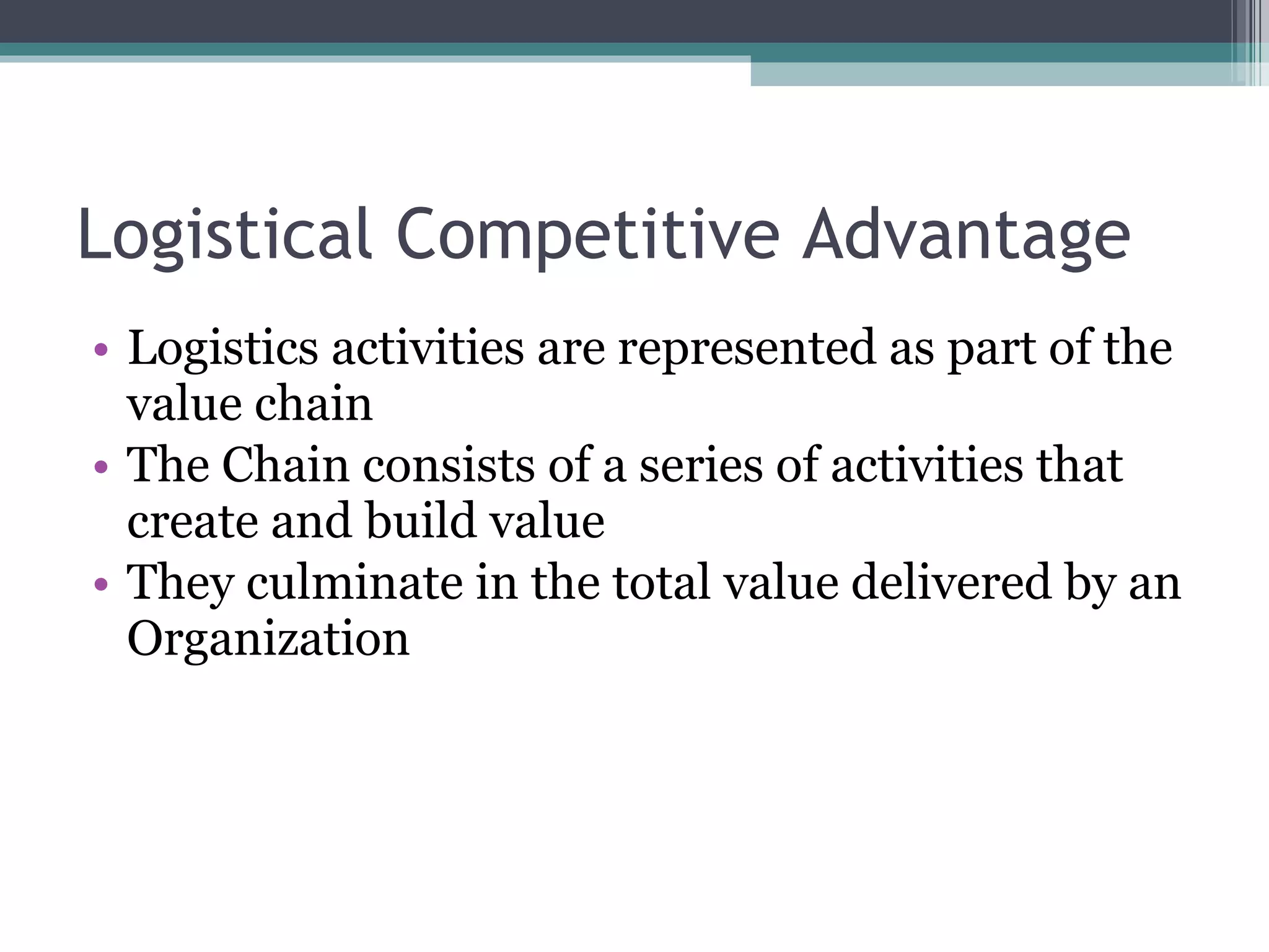 Logistics – an overview | PPT