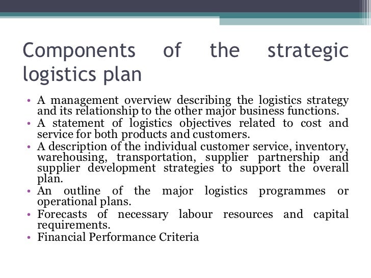 Logistics – an overview