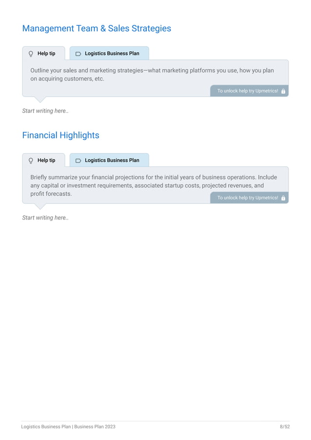 logistics business plan | PDF | Logistics | Business