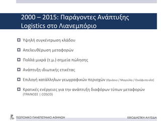Logistics center & λιανεμπόριο MBA AUA | PPTX
