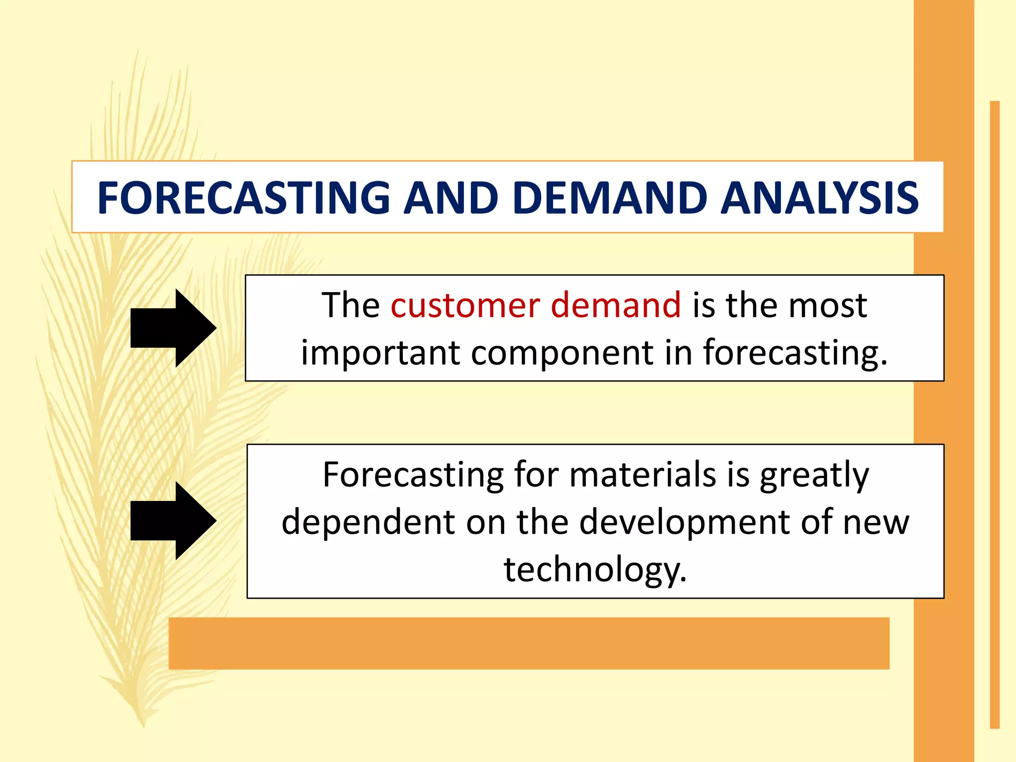 MATERIAL MANAGEMENT Concepts & FORECASTING | PPTX