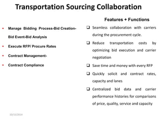 Logistics Collaboration Solutions-Research | PPTX