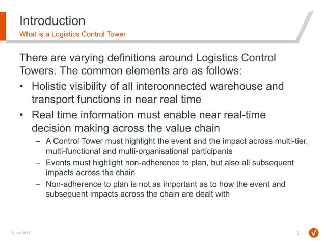 Logistics control towers | PPT