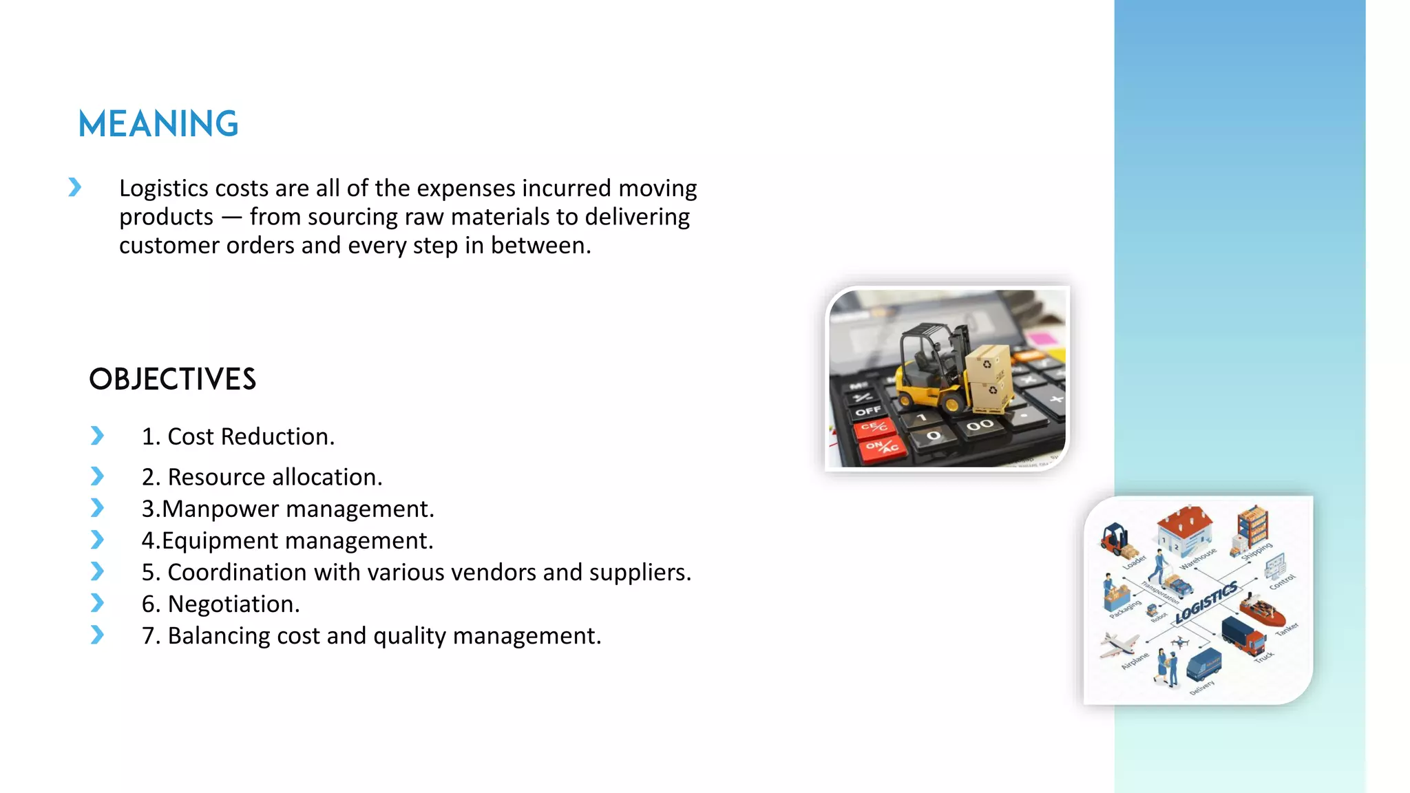 Logistics costing ppt | PDF