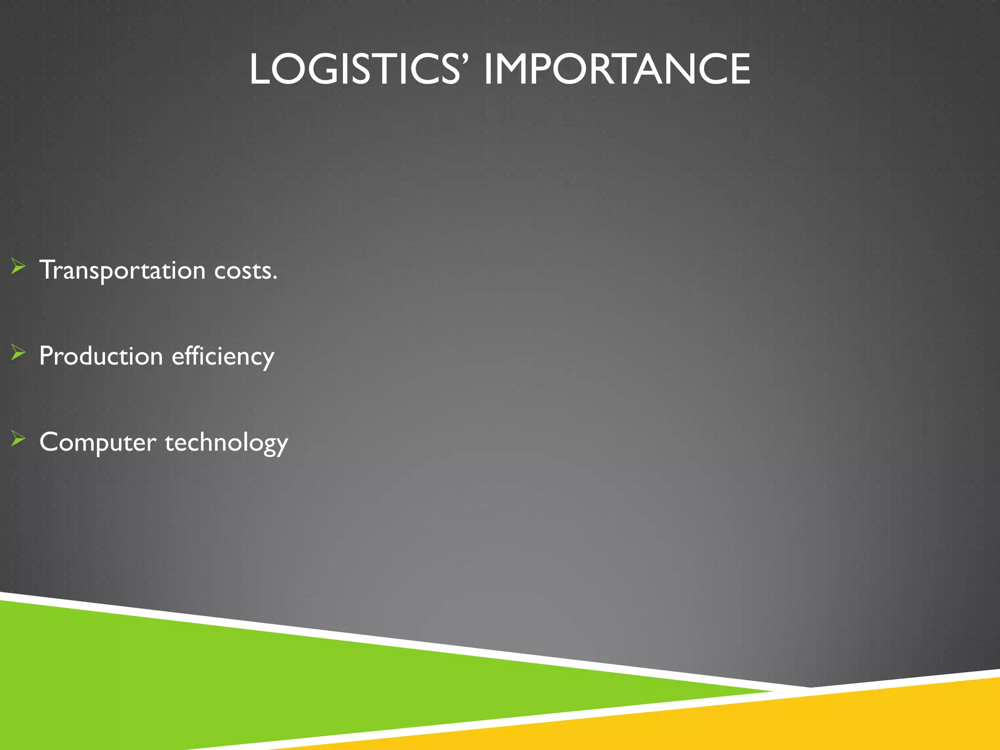 Logistics definition | PPT