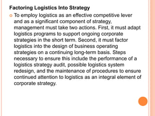 Logistics—Essential to Strategy (2).pptx