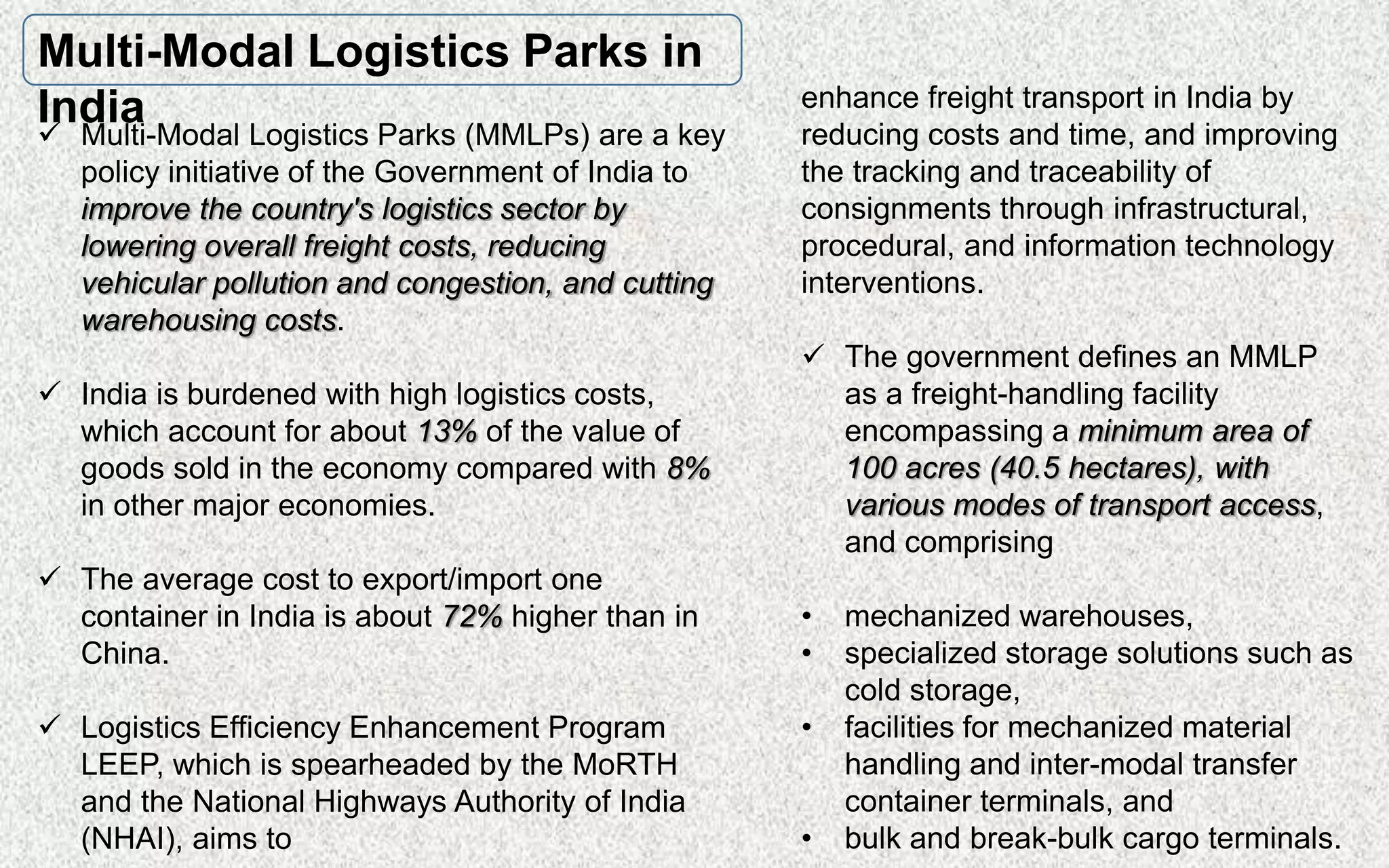 Logistics hub | PPTX