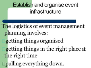 Logistics in event management | PPTX