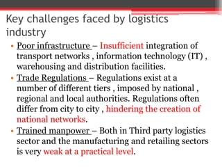 Logistics in service industry final | PPTX