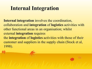 logistics integration issues and problems.pptx