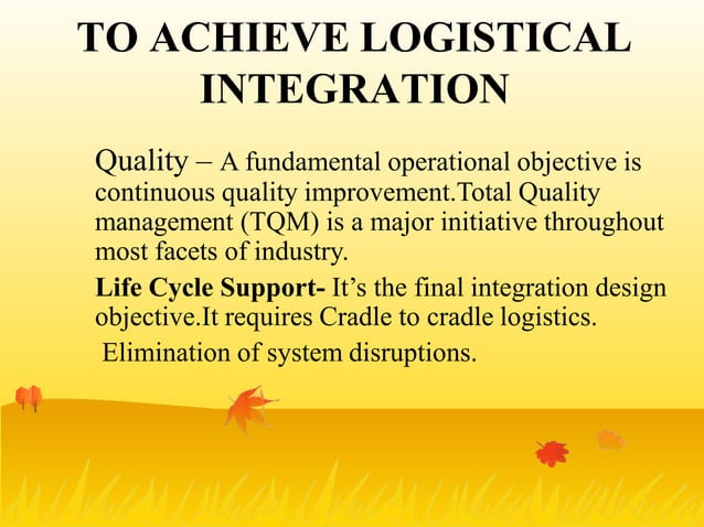 logistics integration issues and problems.pptx