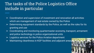 Logistics in uniformed services | PPTX