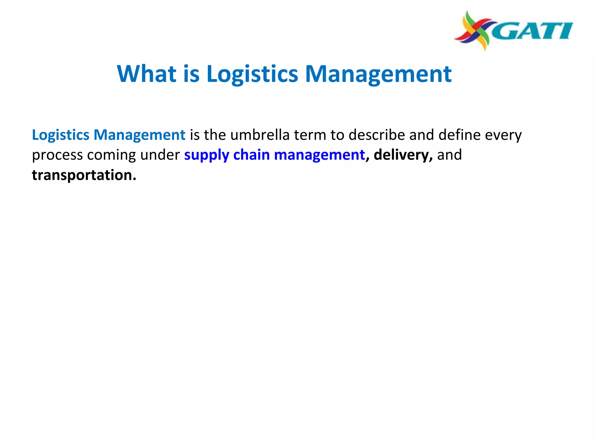 Logistics management | PPT