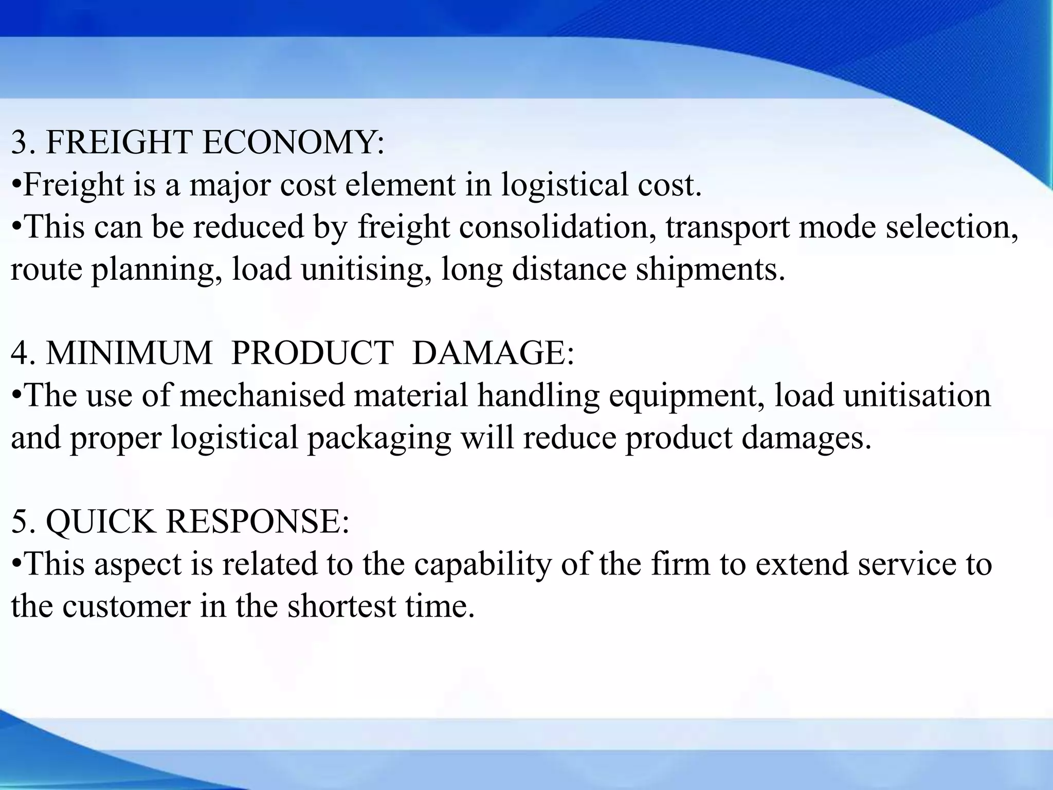 Logistics management | PPTX