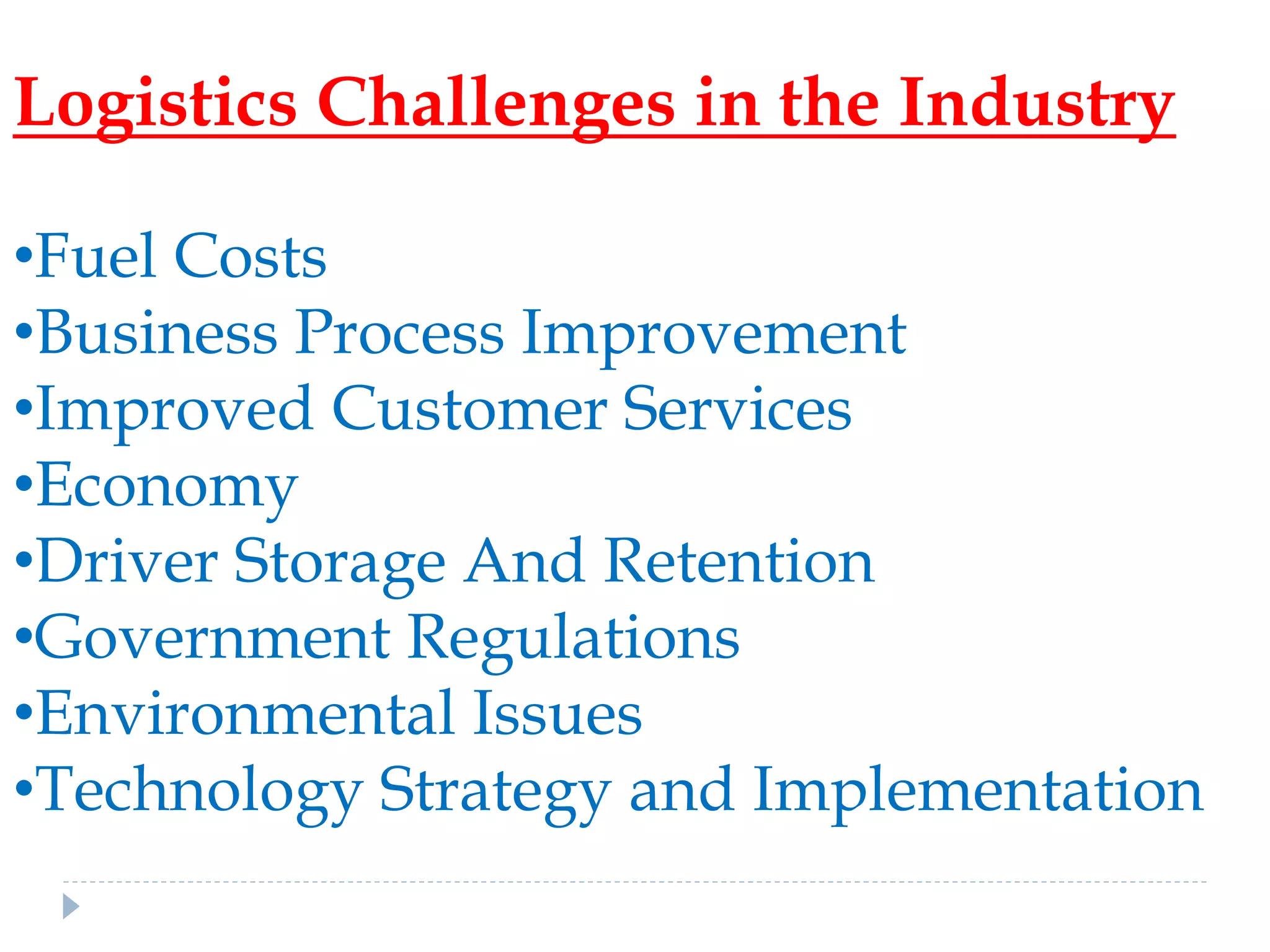 Logistics Management | PPTX