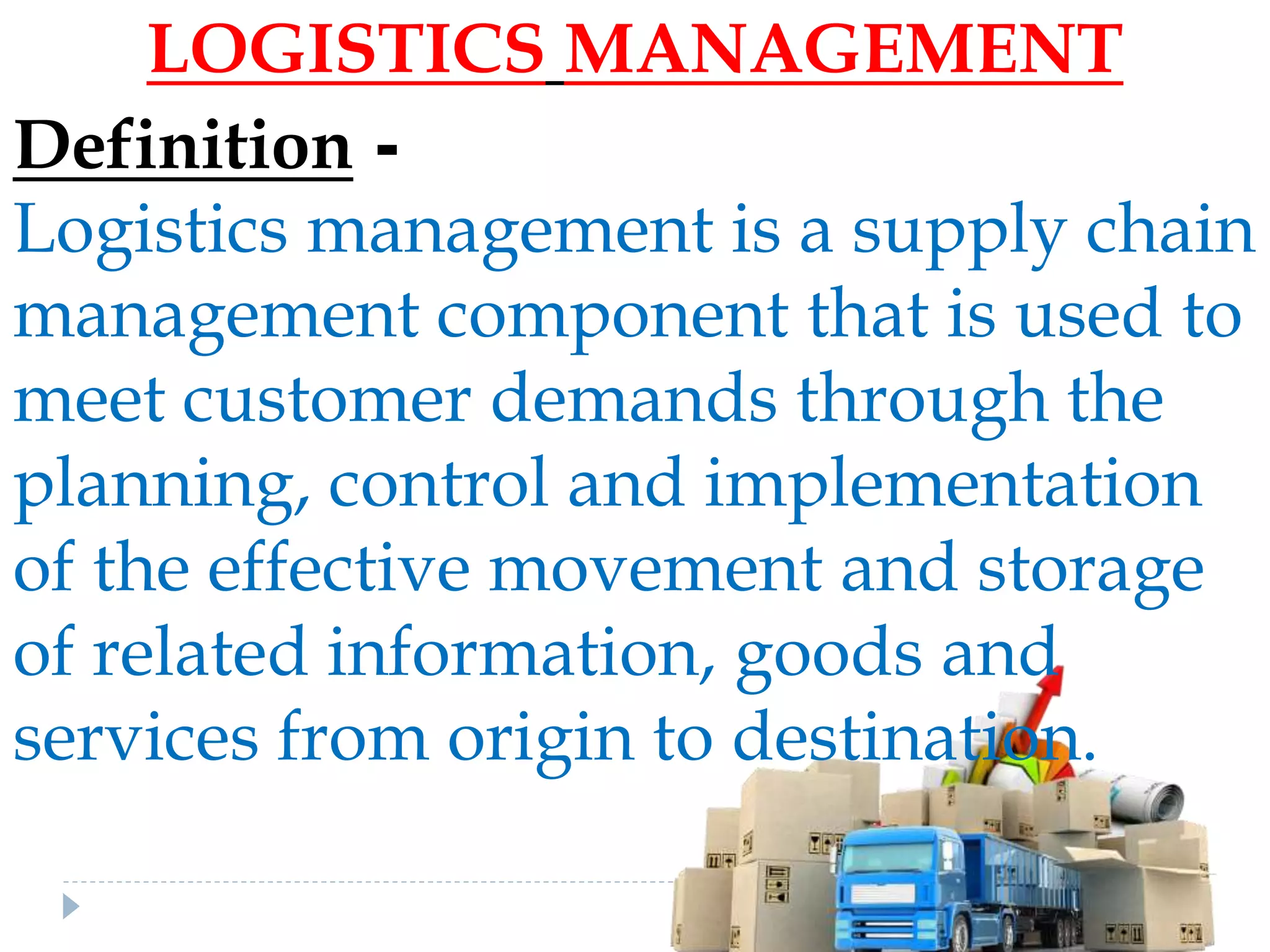 Logistics Management | PPTX