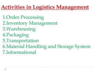 Logistics Management | PPTX