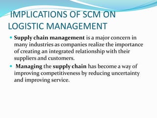 Logistics management | PPT