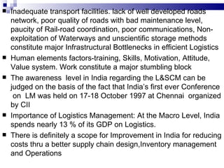 Logistics management latest | PPT