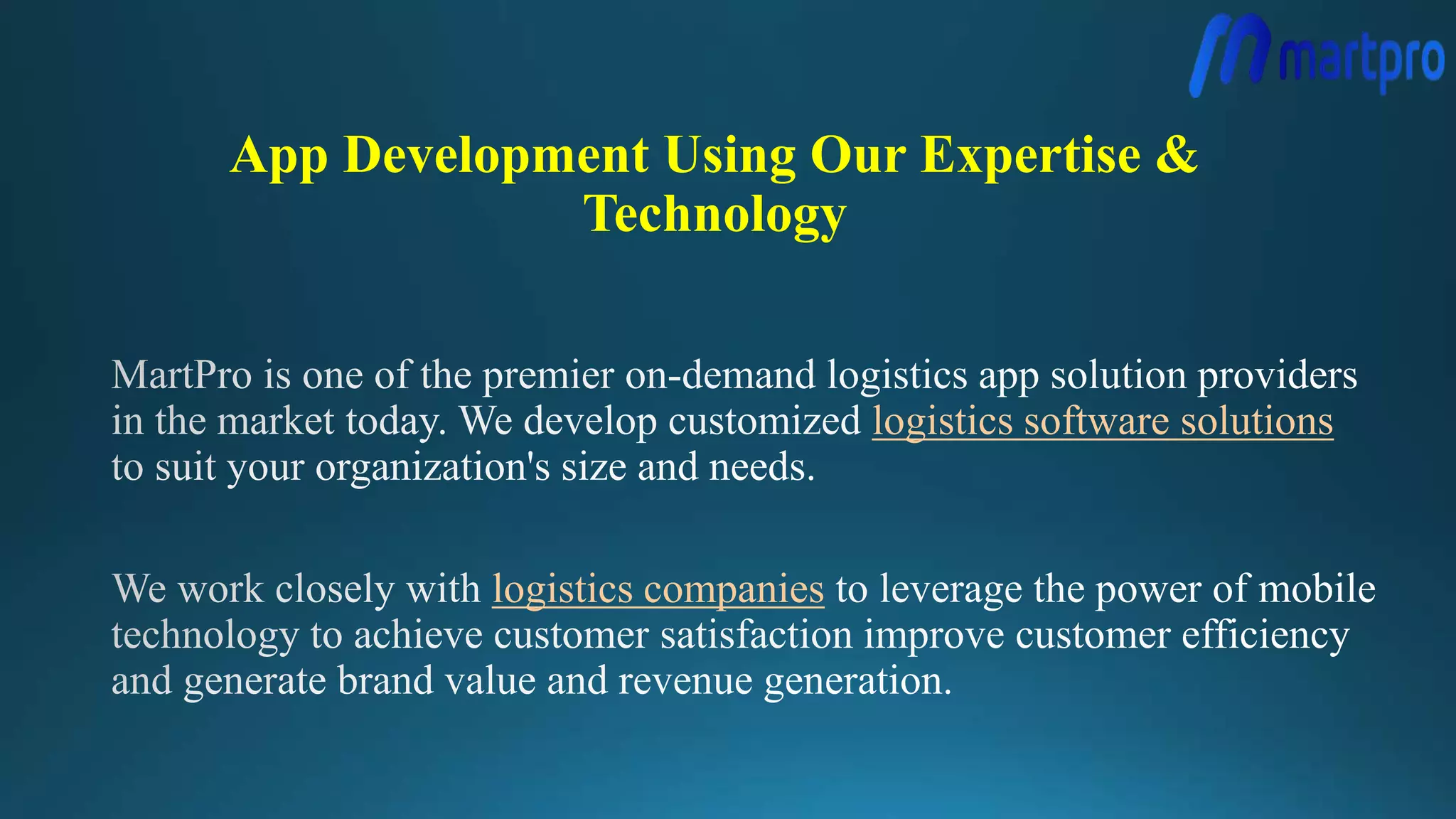 Logistics market place platform | PPTX | Computer Software and ...