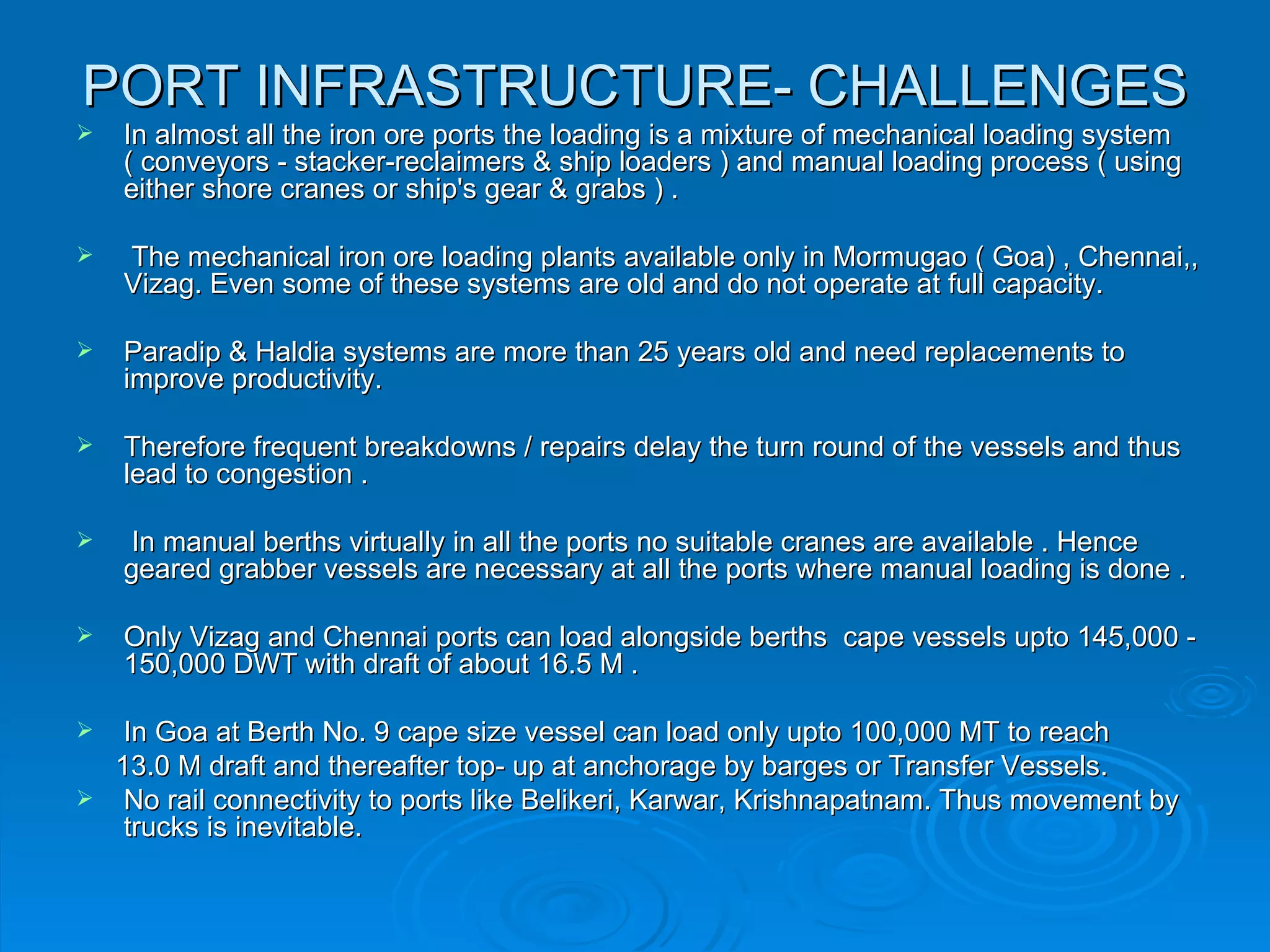 Logistics Of Iron Ore Transportation Cilt | PPT