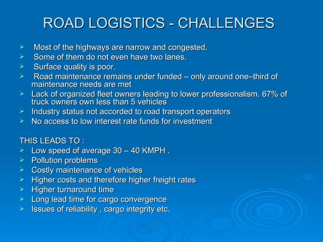 Logistics Of Iron Ore Transportation Cilt | PPT