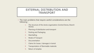 Logistics of transportation & distribution | PPTX