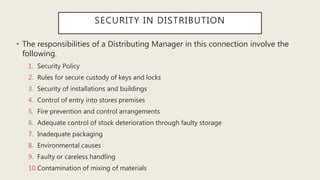 Logistics of transportation & distribution | PPTX