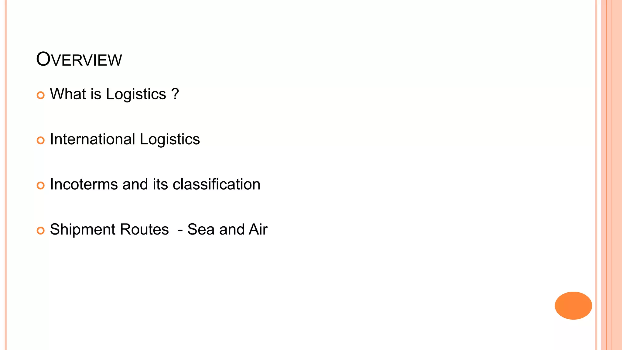 Logistics ppt | PPT