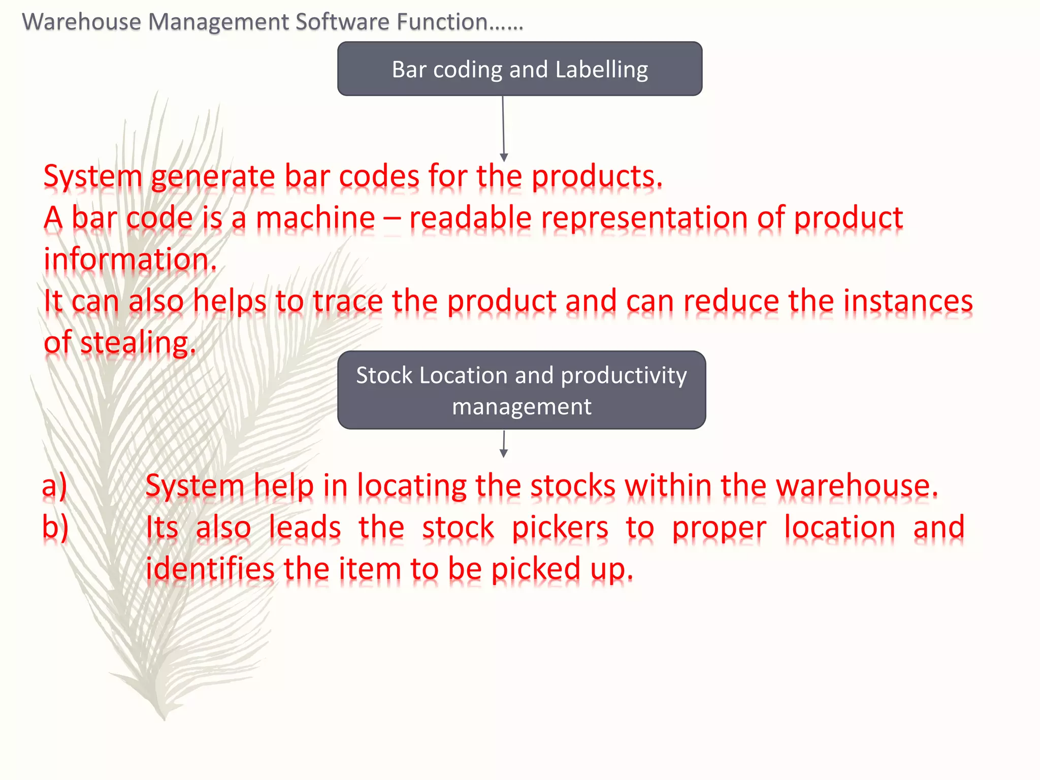 Logistics and warehouse Management | PPTX